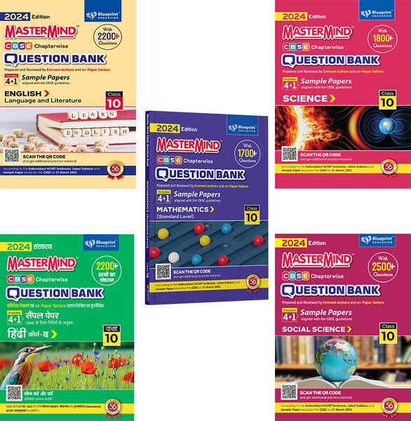 Maths Social Science Science English Hindi B (5 Books Combo) Cbse ...