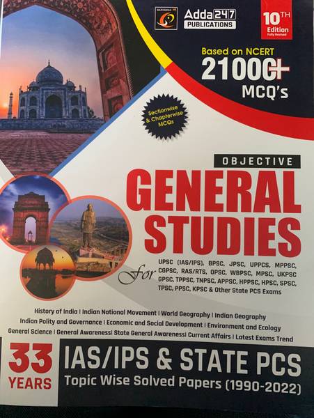 Adda 24/7 General Studies Objective 33 Years IAS/IPS & State PCS Topic ...