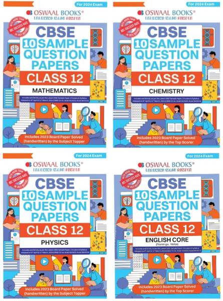Oswal Cbse Class 12 Sample Paper , Math , Chemistry , Physics , English ...