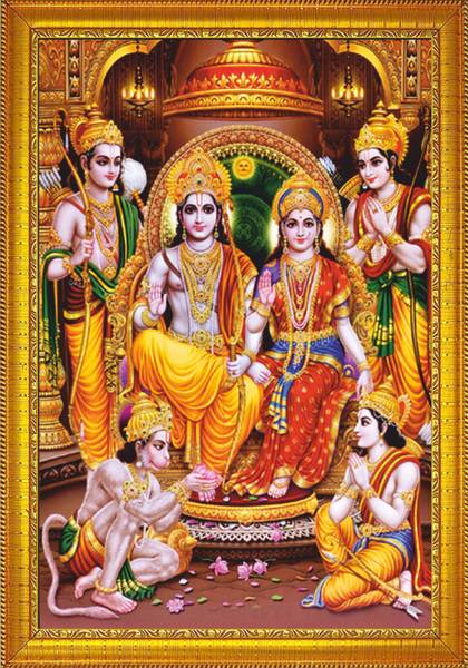jog craft ram darbar, ram family , ram parivar photo frame Religious ...