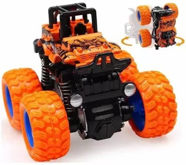 Toshee Mini Monster Truck Friction Cars Toys, 360 Degree Stunt 4wd Cars ...