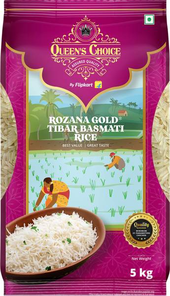 Queen's Choice Rozana Gold Tibar Basmati Rice by Flipkart Grocery ...