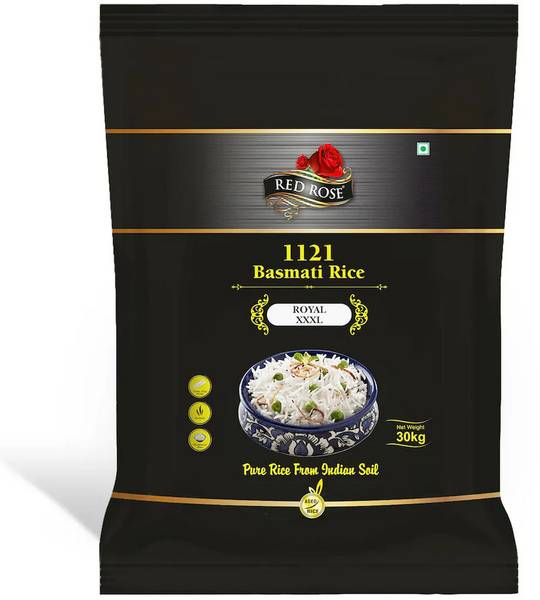 Red Rose ROYAL XXXL BASMATI RICE, EXTRA LONG GRAIN, BEST BASMATI RICE ...