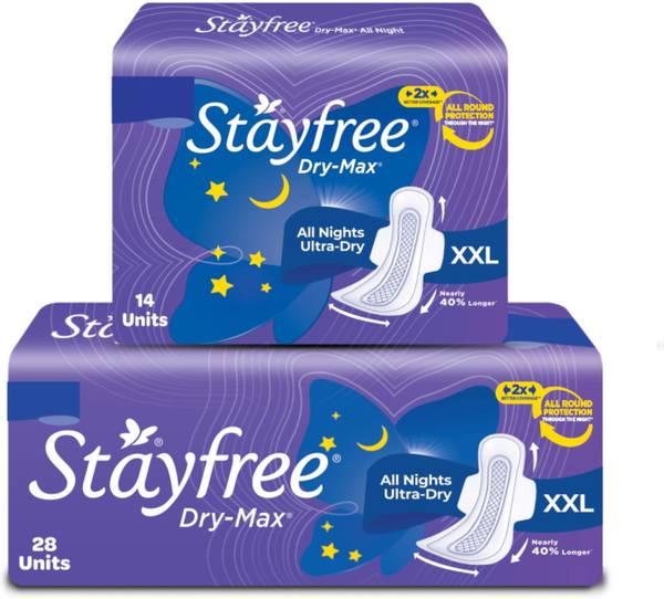 STAYFREE Dry-Max All Night Ultra-Dry A Sanitary Pad - Price History