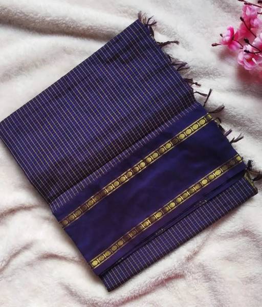 Kalyani cartoon saree Embellished Arani Pattu Cotton Blend Saree ...