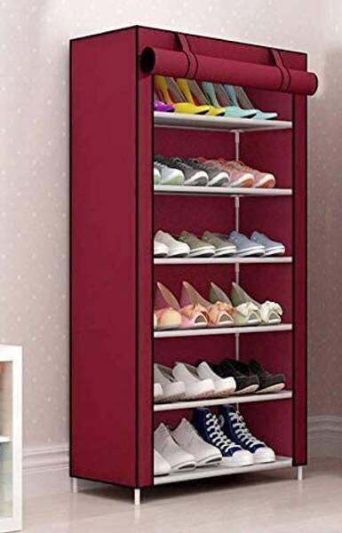 SHIVA HANDICRAFT CO MULTIUSED SHOE RACK/STAND Plastic Collapsible Shoe ...