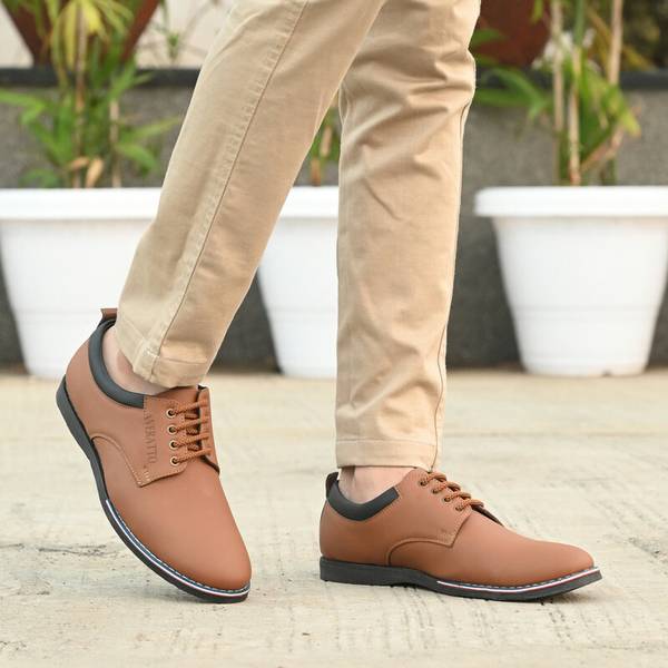 Averatto Tan Office Wear & Party Wear Semi Formal shoe for Mens (A9903 ...