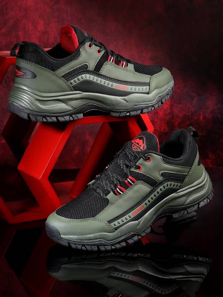 asian Everest-01 Black Trekking shoe with rubber outsole Outdoors For ...