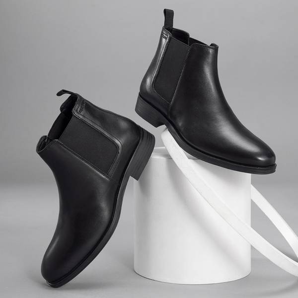 RED TAPE Chelsea Boots for Men | Real Leather Shoes With High-Top ...
