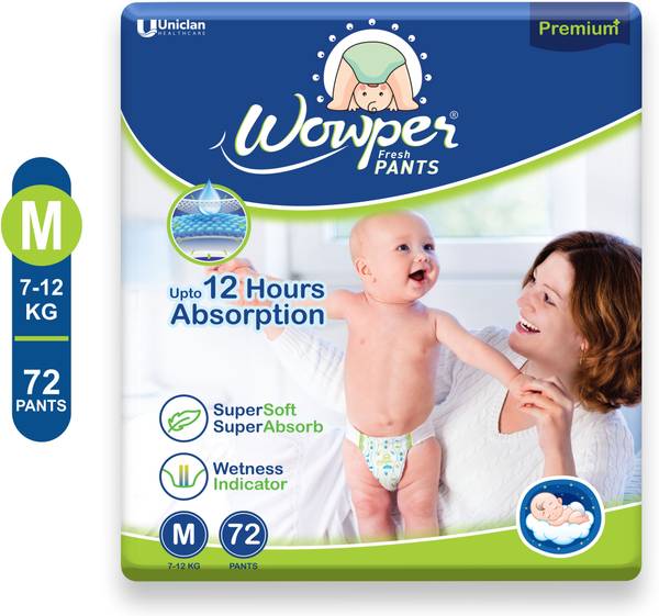 Wowper Fresh Baby Diapers Pants | Wetness Indicator | Upto 12 Hrs ...