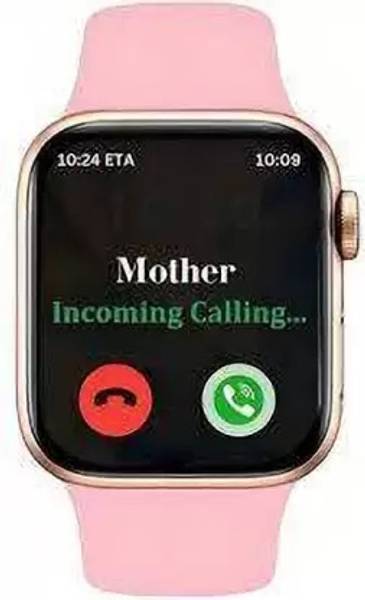 P U COLLECTION T55 S8 Pink Smart Watch with Calling Function and BP ...