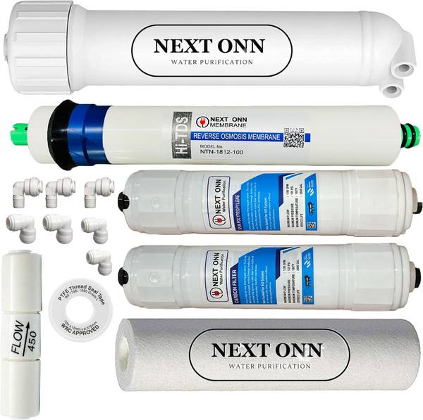 NEXT ONN ELECTRONICS Ro Filter Kit With 100 Gpd Hi-Tds Ro Membrane ...