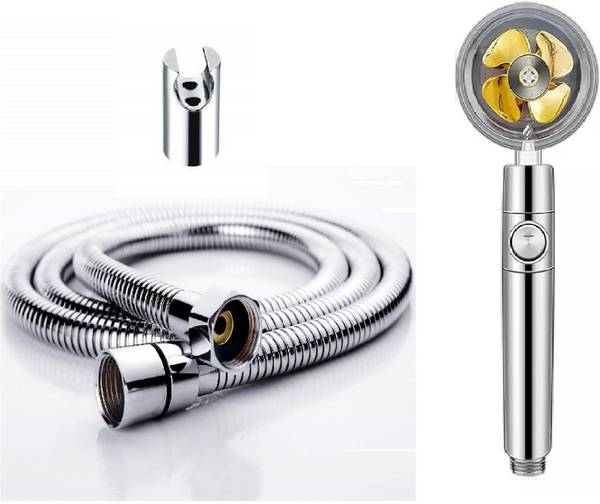Kyari - High Pressure 360 Turbo Fan Hand Shower Complete Set With Pipe ...