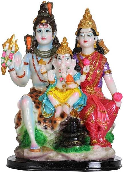 krishnagallery1 Lord Shiv Parivar Statue Murti Marble Finish Shiv ...