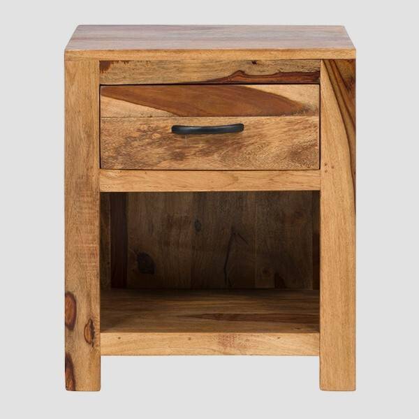 UNITEK FURNITURE Sheesham ( Rosewood ) 1 Drawer Bed Side Table For ...