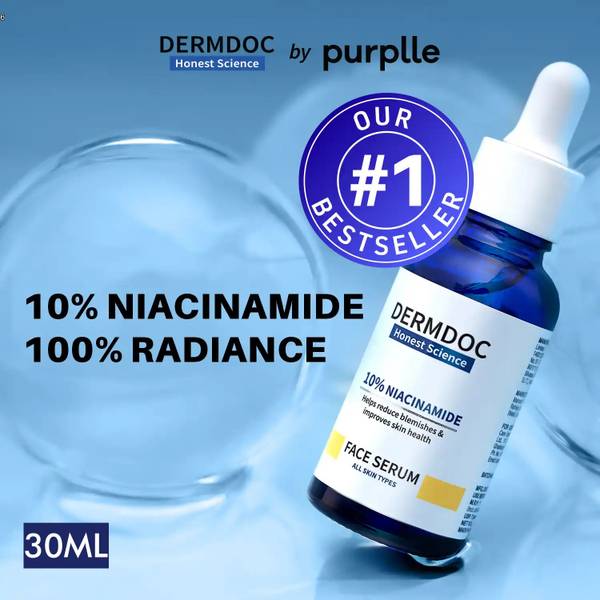 DermDoc 10% Niacinamide Face Serum for Pore Minimizing & Clear Skin ...