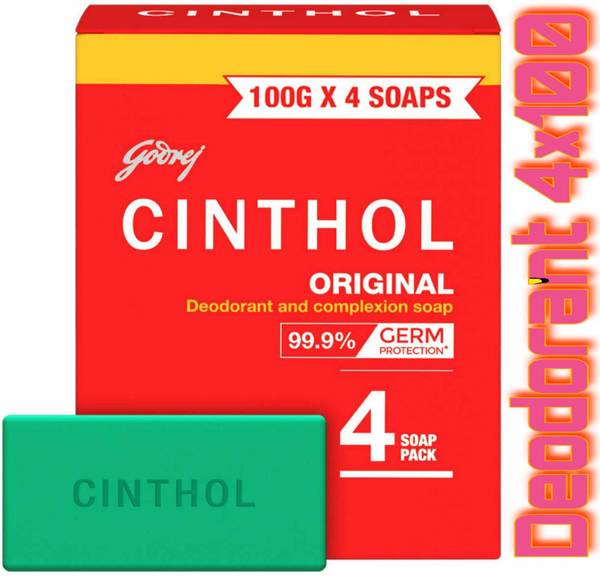CINTHOL Original Deodorant And Complexion Soap (4U*100g) - Price History
