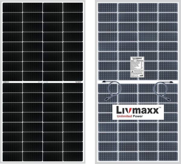 LIVMAXX Mono Half-Cut Bifacial 250W- 12V Bahubali Series Solar Panel ...