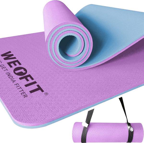 WErFIT Standard TPE Yoga Mat with Carry Bag for Home Gym Workout | Men ...