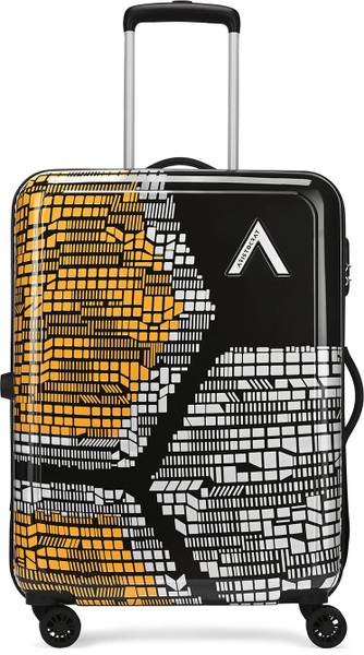 ARISTOCRAT Bruce Check-in Trolley Bag, Hard Luggage, 8-Wheel Suitcase ...