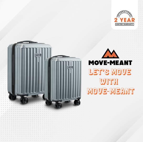 MOVE-MEANT Number Lock Poly Carbonate Cabin 55 Cm & Medium 66 Cm ...