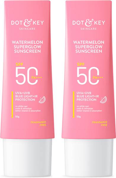 Dot & Key Sunscreen - SPF 50 PA+++ Watermelon Hyaluronic Cooling ...