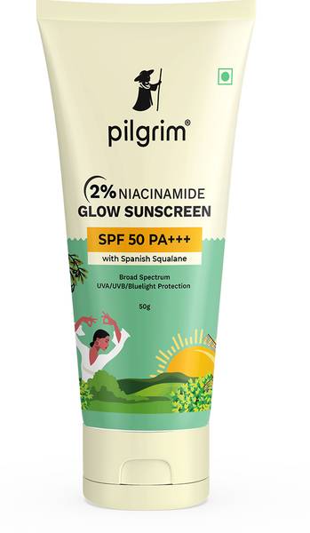Pilgrim Sunscreen - SPF 50+++ PA+++ 2% Niacinamide Glow Sunscreen 50 PA ...