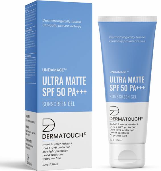 Dermatouch Undamage Ultra Matte Sunscreen Gel SPF 50 PA+++ | Water ...