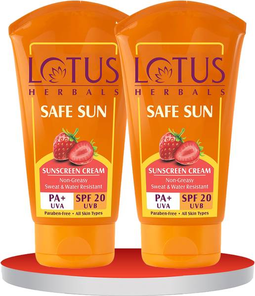 LOTUS HERBALS Safe Sun Sunscreen Cream - SPF 20 - Price History