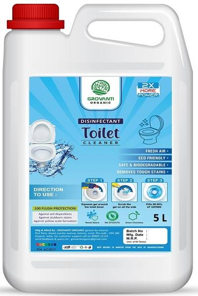 GROVANTI ORGANIC TOILET CLENER 5 LITER Ocean Liquid Toilet Cleaner ...