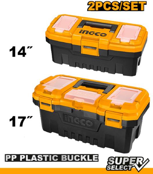 INGCO PBXK0201 2 Pcs plastic tool boxes set 14inch and 17inch INGCO ...