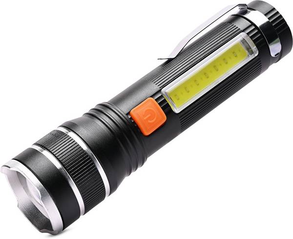Care 4 4 HIGH/LOW/SIDE COB/SIDE RED LIGHT MODES ZOOMABLE METAL TORCH ...