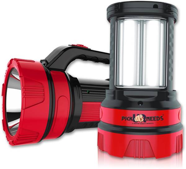 Pick Ur Needs Dual Mode Chargeable Long Range Search Torch Light With 2 ...
