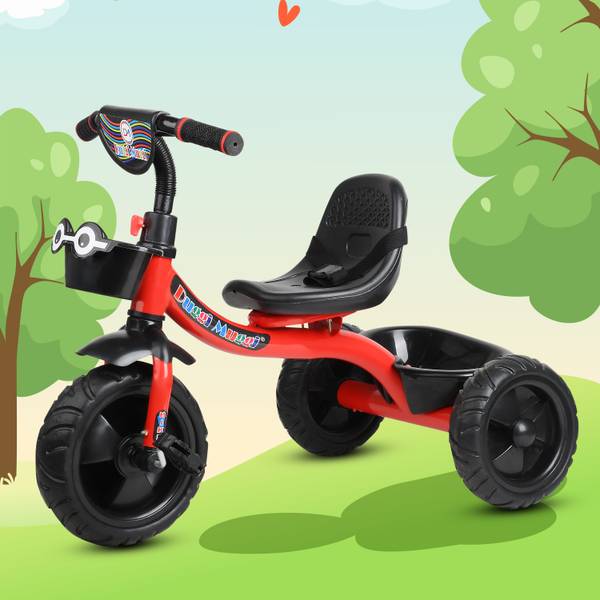 DUGGI MUGGI Smartest and Safest Tricycle with Eva Wheels,Storage Basket ...