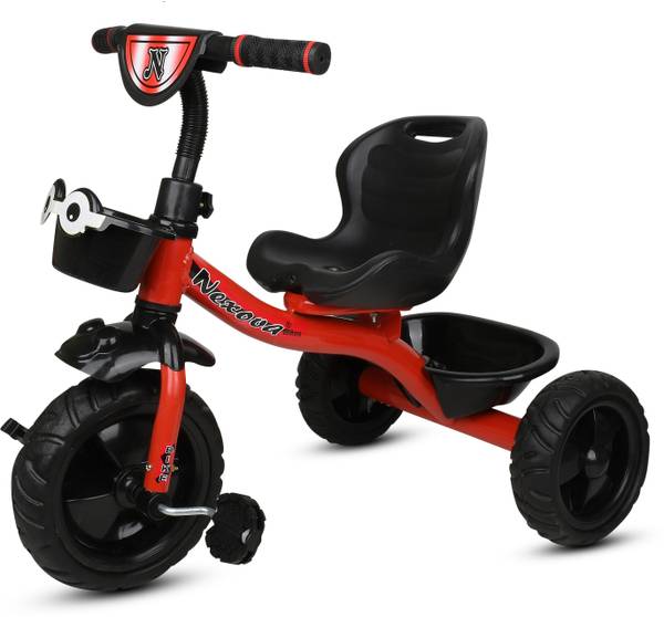 DUGGI MUGGI Kids Tricycle EVA Rubber Tyer,Front-Back Basket, Easy to ...
