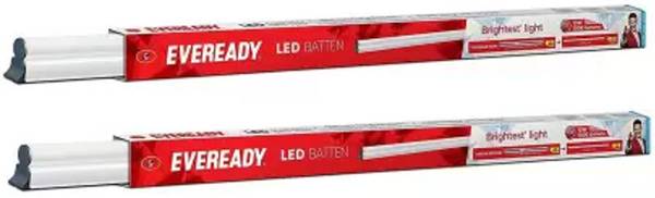 EVEREADY Tubelight 2Ft-10W Pack of 2 | 1 Year Warranty Straight Linear ...