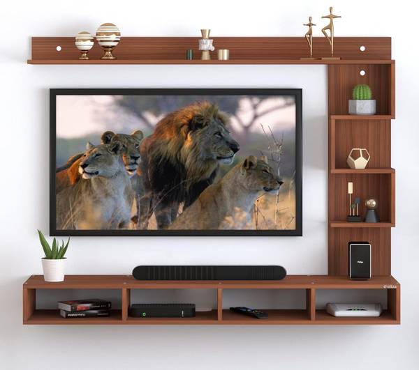 ANIKAA Casey Engineered Wood Wall Mount TV Unit Engineered Wood TV ...