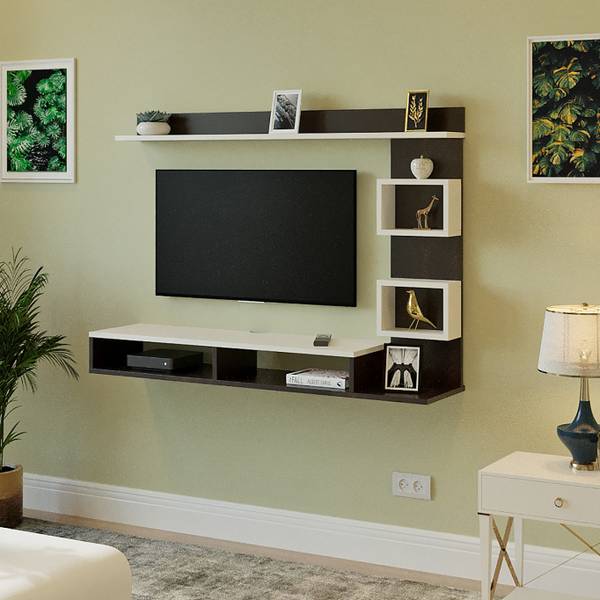 FURNEASER Elite Wall Mount Tv Unit, LED Cabinet, Stand, Rack, Large ...