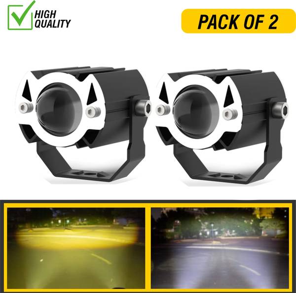 ASRYD G15 Mini Driving Spot/Fog Light Dual Color Super High Beam Fog ...