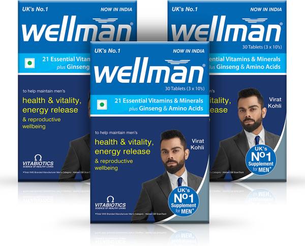 wellman - Comprehensive Multivitamin for Men | 21 Essential Nutrients - Price History