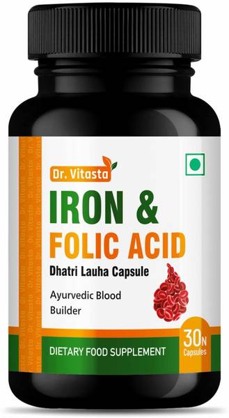 VITASTA Iron with Folic Acid for Support Haemoglobin Production - Price ...
