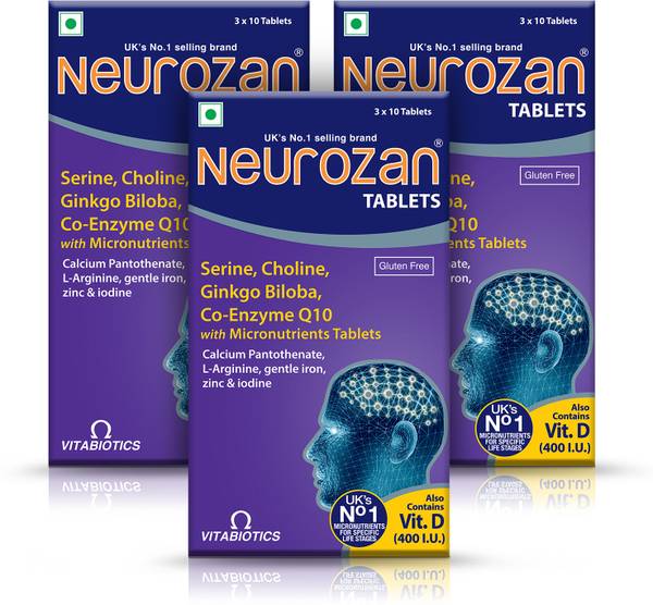 Neurozan Supplement 30 Tablets - Fuel Your Thinking with Cognitive ...
