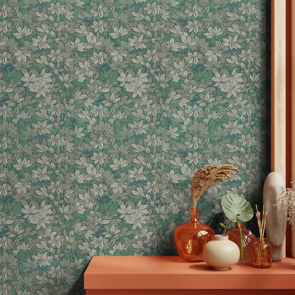 Asian Paints EzyCR8 P&S Rich Leaves Green Floral & Botanical Green ...