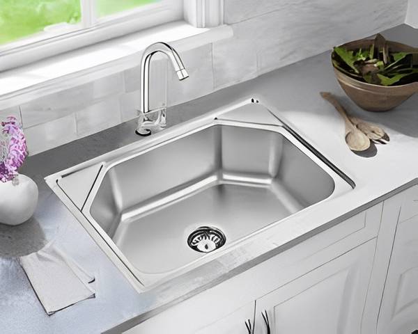 MIGSA MIGSA KITCHEN SINK HEXAGON 24" X 18" X 10" SINGLE BOWL SOUND ...