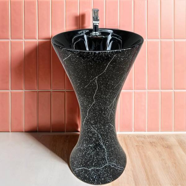 CARA MARK |pedestal washbasin|hand washbasin stand|ceramic pedestal ...