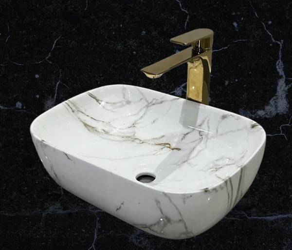 InletCera Premium Designer Ceramic Wash Basin(RJ-1034)with Waste Pipe ...