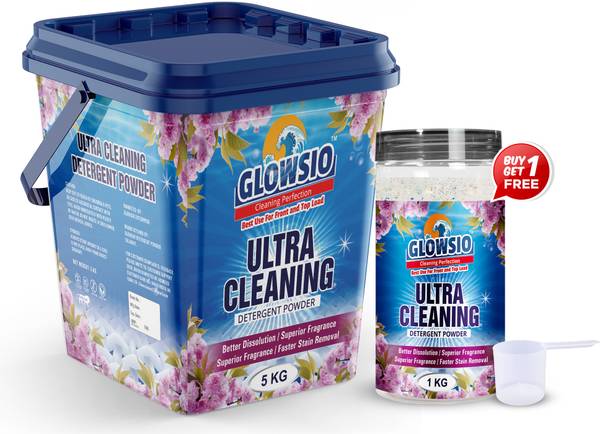 GLOWSIO Ultra Cleaning Detergent Powder | Free Scoop | Easy Dissolves ...