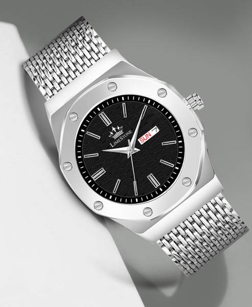 LIMESTONE AP AP Series Day and Date Functioning Mesh Stainless Steel ...