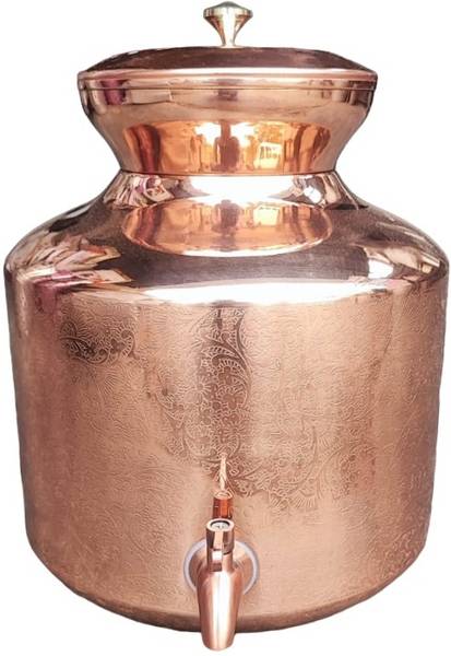 AQUIRIOS 12 LITRE CARVIN COPPER CONTAINER,COPPER POT,COPPER TANK,WATER ...
