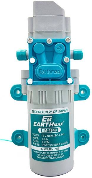 EARTHMAX Heavy Duty 12V DC 135PSI Diaphragm High Pressure Water Motor ...